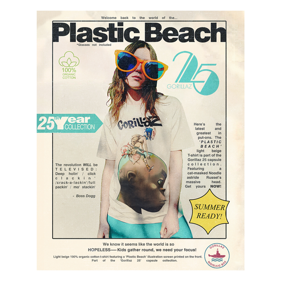 Plastic Beach T-Shirt | Gorillaz Official Store